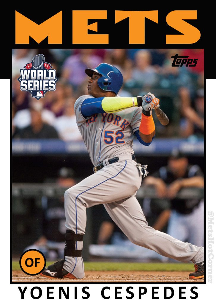 2015 World Series Mets Retro Topps Baseball Cards - Mets Hot Corner