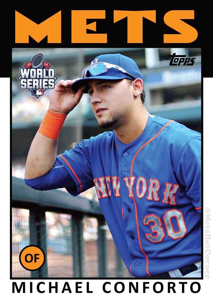 2015 World Series Mets Retro Topps Baseball Cards - Mets Hot Corner