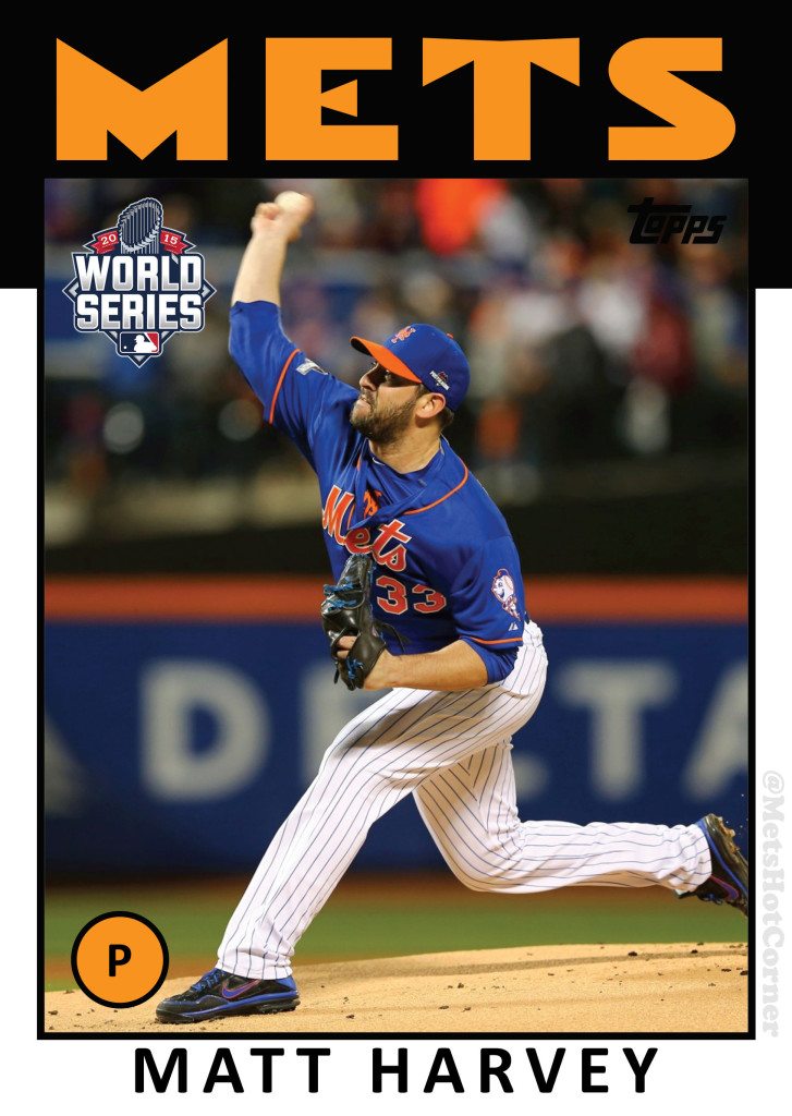 2015 World Series Mets Retro Topps Baseball Cards - Mets Hot Corner