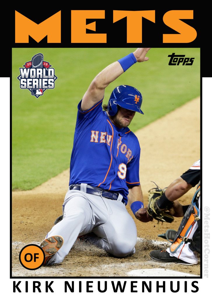 2015 World Series Mets Retro Topps Baseball Cards - Mets Hot Corner